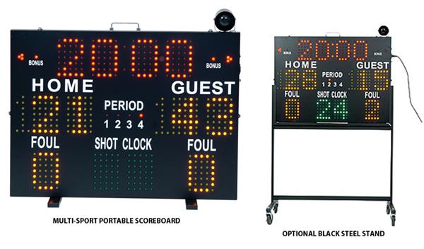 Champion Sports Multi-Sport Portable Scoreboard - Soccer Equipment and Gear