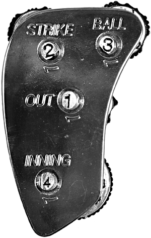 ALL-STAR Baseball Umpire 4 Count Metal Indicators - Baseball Equipment ...