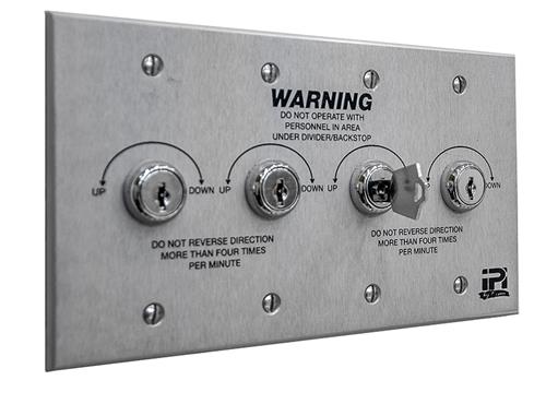 Bison 2-6 Gang Key Switch Cover Plates - Basketball Equipment and Gear