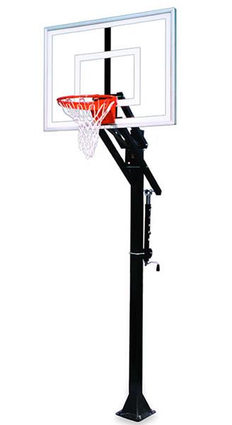Jam III-BP Bolt Down Basketball System with 36x54 acrylic backboard ...