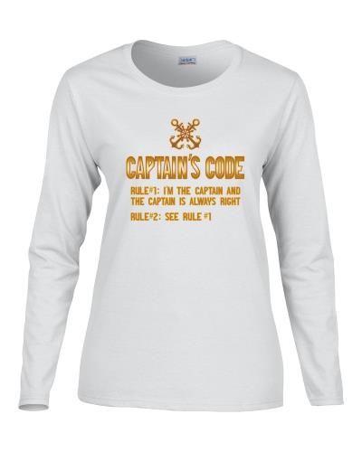 Epic Ladies Captain's Code Long Sleeve Graphic T-Shirts - Soccer ...