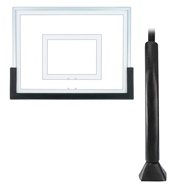 48" TuffGuard Basketball Backboard & 76" Post Pads - Basketball ...