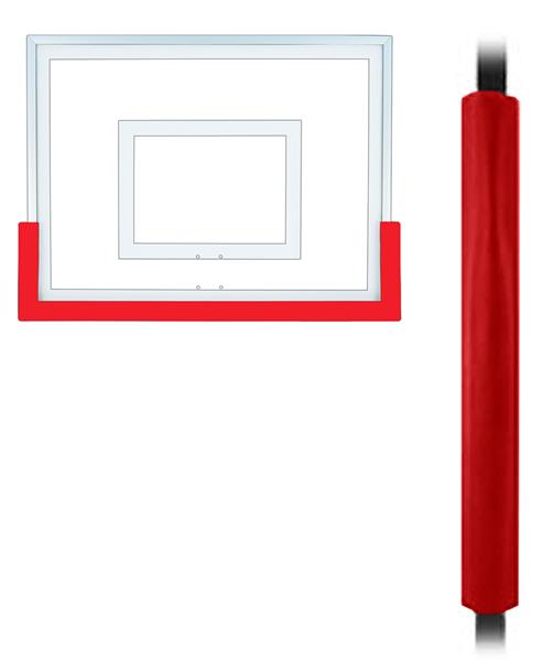 60" TuffGuard Basketball Backboard & 66" Post Pad - Basketball ...