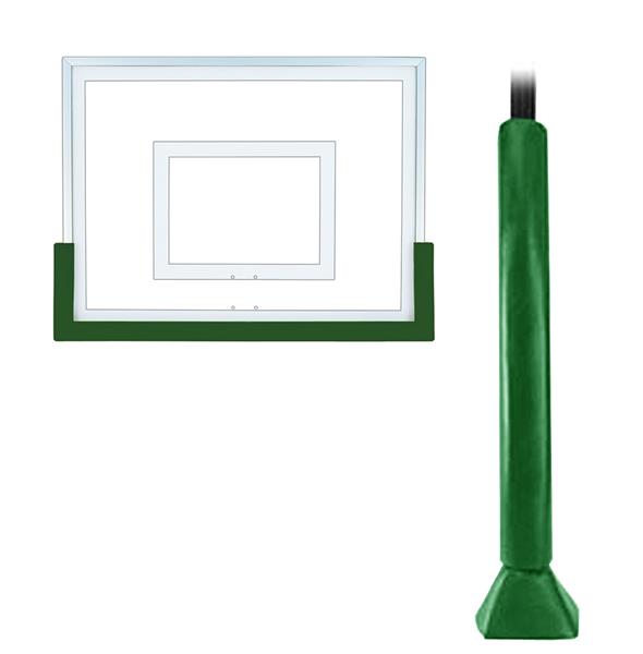 60" TuffGuard Basketball Backboard & 76" Post Pads - Basketball ...