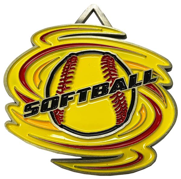 Epic 2.7" Zephyr Antique Gold Softball Award Medals - Baseball ...