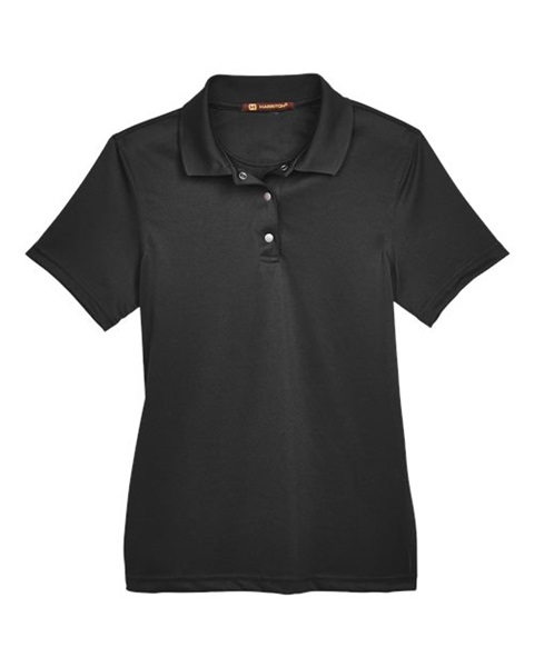 Harriton Ladies' Advantage Snag Protection Plus IL Snap Placket Polo ...