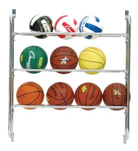 Champion Sports Ball Wall Rack - Soccer Equipment and Gear