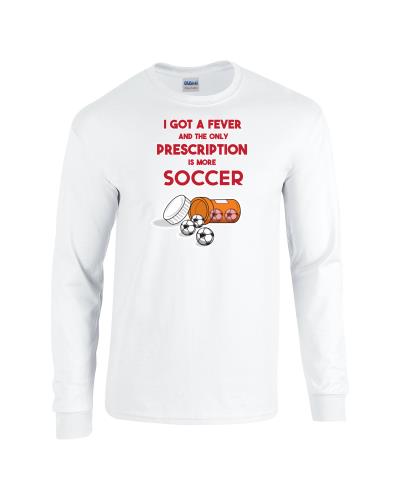 Epic Custom Soccer Fever Long Sleeve Cotton Graphic T-Shirts - Soccer ...