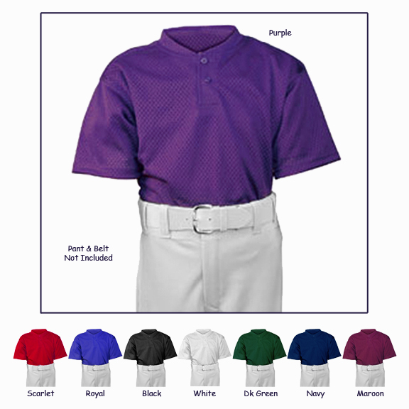ALL-STAR Youth 2 Button Mesh Custom Baseball Jerseys - Baseball ...