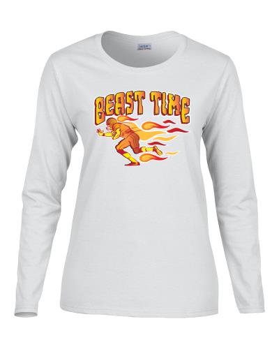 Epic Ladies Beast Time Long Sleeve Graphic T-Shirts - Baseball ...
