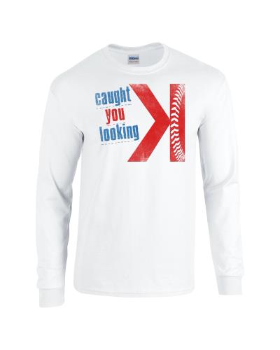 Epic Caught Looking Long Sleeve Cotton Graphic T-Shirts - Soccer ...