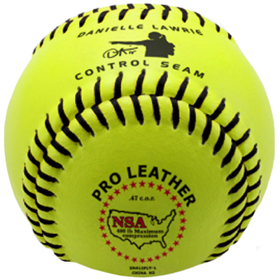 Baden NSA Fast Pitch Leather 11" Softballs (DZ) - Baseball Equipment & Gear