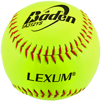 Baden ASA Slowpitch Yellow 12" Softballs 1A312-YS - Baseball Equipment ...