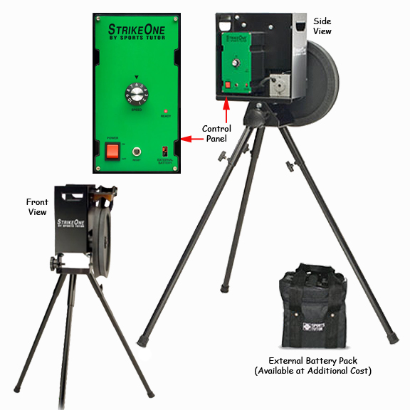 E15458 SportsTutor StrikeOne Baseball Pitching Machines