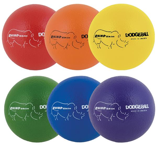 Champion Sports Rhino Skin 6" Dodge Ball Set of 6 - Playground ...