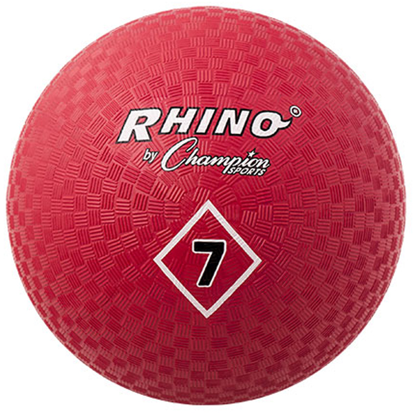 Champion Sports 7" Red Playground Ball - Playground Equipment and Gear