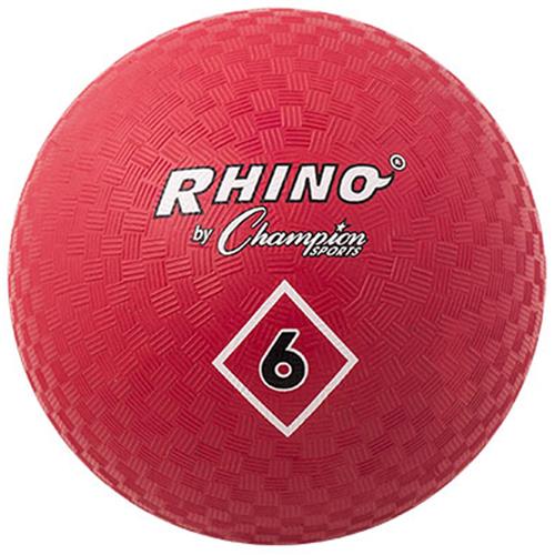 Champion Sports 6" Red Playground Ball - Playground Equipment and Gear