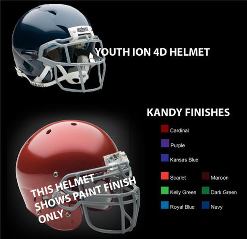 Schutt Youth ION 4D Football HELMETS-KANDY PAINT - Football Equipment ...