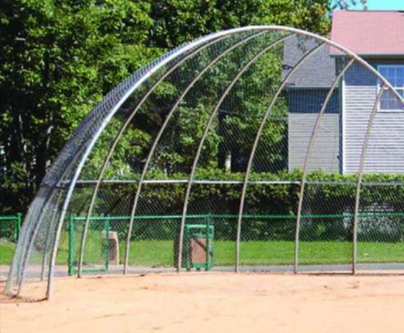 E15882 Baseball Arch Backstops Perpendicular Style