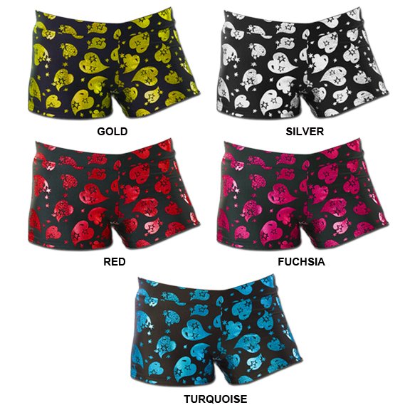 Pizzazz Cheerleaders/Dance Cheer Heart Hot Shorts - Cheerleading ...