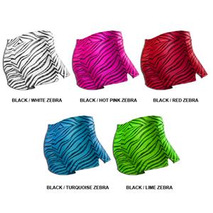 Pizzazz Cheerleaders/Dance Zebra Glitter Shorts - Cheerleading ...