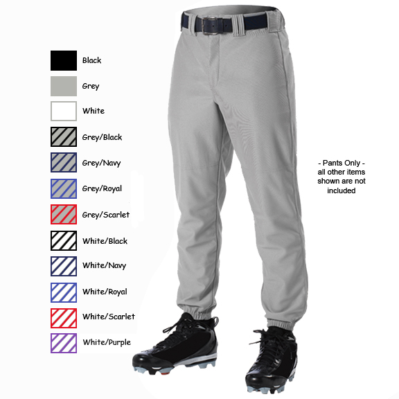 Alleson PROWP Solid & Pinstripe Baseball Pants C/O - Closeout Sale ...