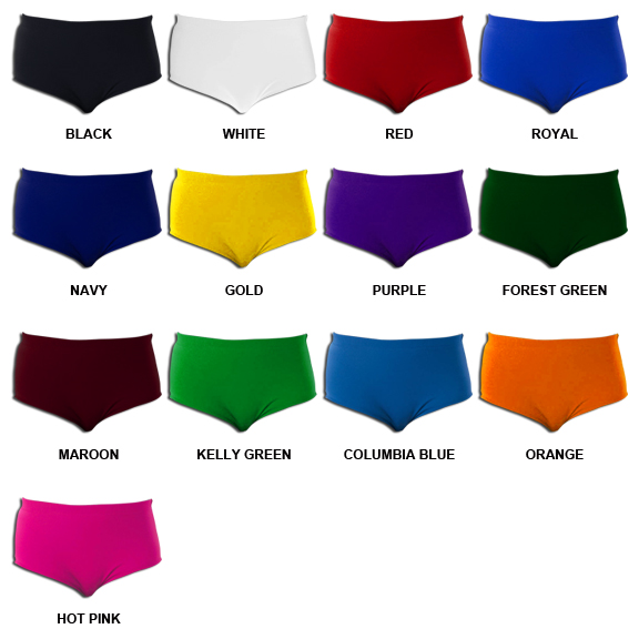 Pizzazz (AL-Pink & AM-Black) Cheerleaders Body Basics Cheer Briefs ...