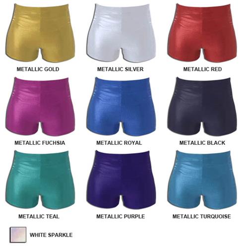 Youth YXS (Metallic Silver) Cheer Body Basics Metallic Boys Cut Briefs ...