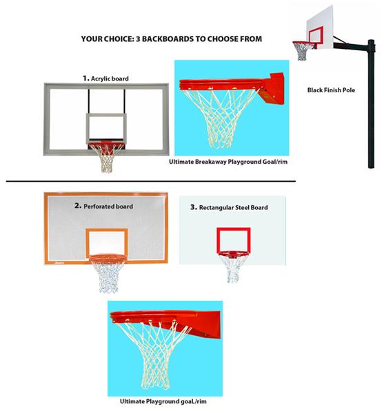 The Street Outdoor Basketball Goal 3 Styles - Basketball Equipment and Gear