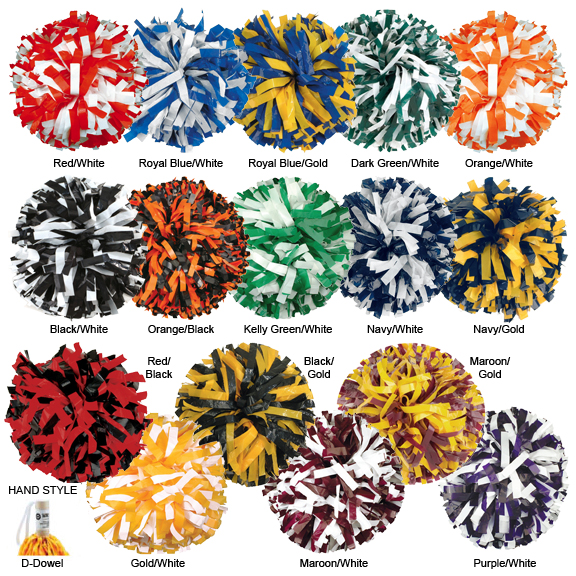 Pepco Youth Cheerleaders 2 Color Mix Poms SW11SP - Closeout Sale ...