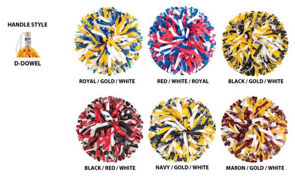 Pepco Youth Cheerleaders 3 Color Mix Poms S11P-M6 - Cheerleading ...