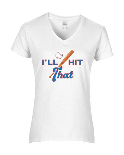 Epic Ladies Hit That V-Neck Graphic T-Shirts - Baseball Equipment & Gear