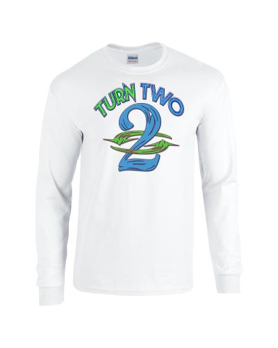 E165601 Epic Turn Two Long Sleeve Cotton Graphic T-Shirts