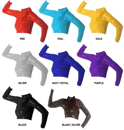 JB Bloomers Adult Medium (RED) Sparkle Crop Tops - Closeout Sale ...