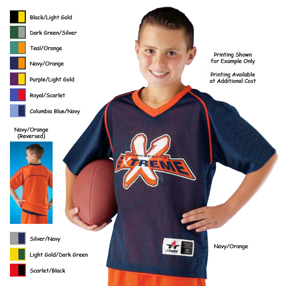 Alleson Youth Reversible Multi-Sport Shirts - Soccer Equipment and Gear