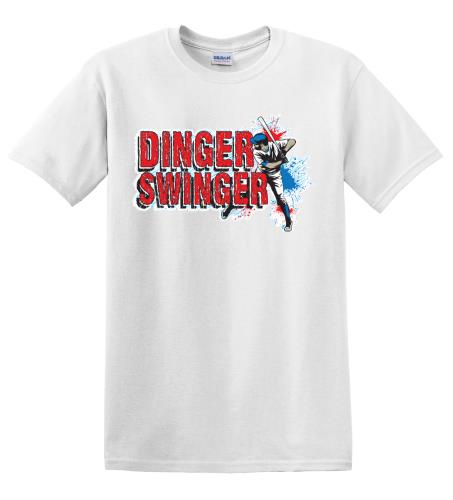 Epic Adult/Youth Dinger Swinger Cotton Graphic T-Shirts - Baseball ...