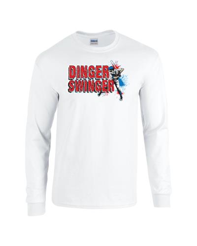 Epic Dinger Swinger Long Sleeve Cotton Graphic T-Shirts - Baseball ...