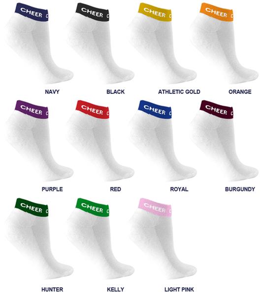 JB Bloomers Cheer Three Cheer Socks - Cheerleading Equipment and Gear