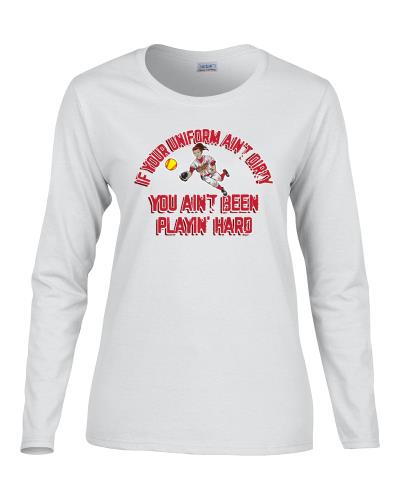 Epic Ladies Dirty Uniform - Sb Long Sleeve Graphic T-Shirts - Baseball ...