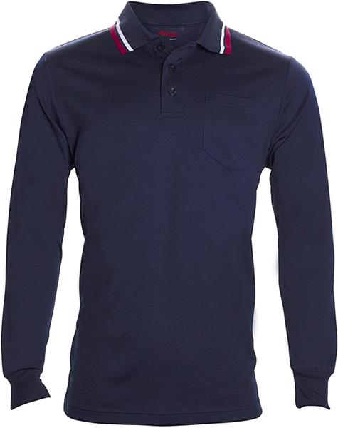 Adult (AXL - Powder Blue) Baseball Long Sleeve Umpire Polo