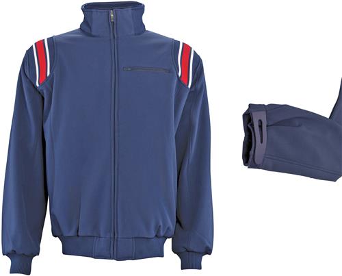 Adult Small (AS - NAVY/RED) Umpire Cold Weather Uniform Jacket ...