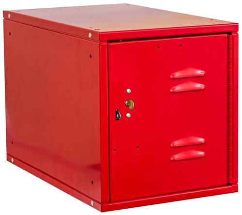 Cubix Modular Metal Box Lockers w/Louvered Door Key Lock - Soccer ...