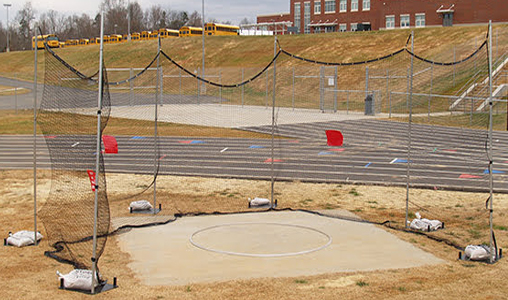 Fisher Track & Field Portable Discus Cage - Playground Equipment and Gear