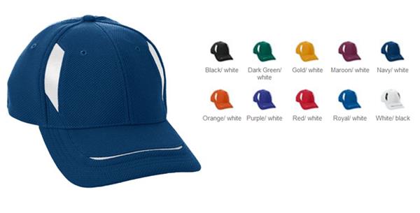 Augusta Youth Adjustable Wicking Mesh Edge Cap (Purple/White) - Soccer ...