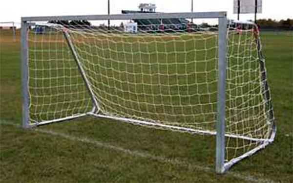 All Goals 6'6"x18'6' Galvanized Steel Soccer Goals PAIR - Soccer ...