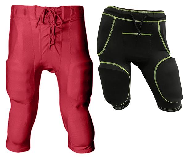 Adult Cooling Football Game Pants with Either a 5-PC or 7- PC Girdle ...