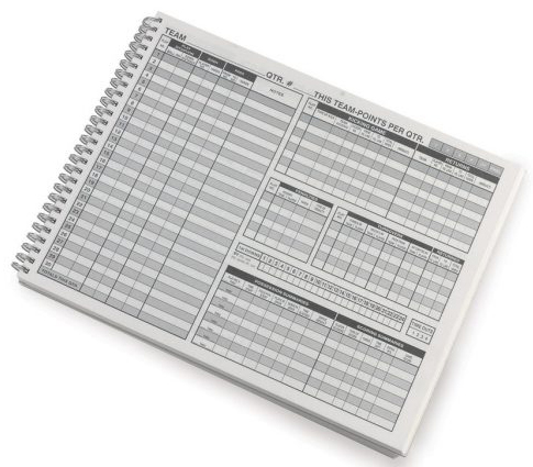 E171302 Athletic Specialties Football Statistics Scorebook