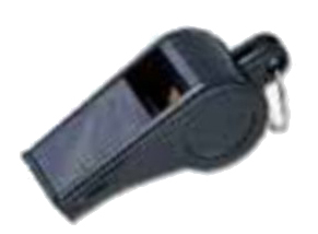 Athletic Specialties Black Plastic Whistle (DZ) - Cheerleading ...