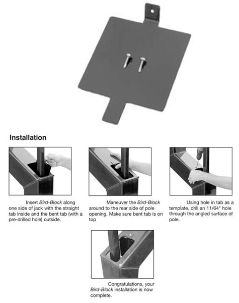 Goalsetter Basketball Bird Blockers Prevent Birds Nests - Basketball ...