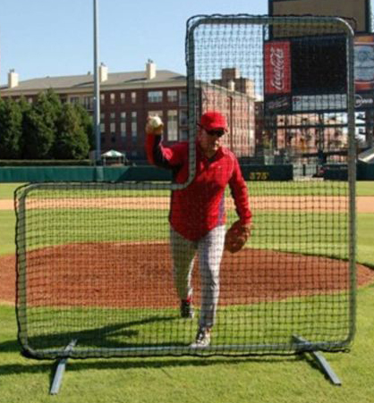 Pro Nine Baseball Pitcher's Protective L-Screen - Baseball Equipment & Gear